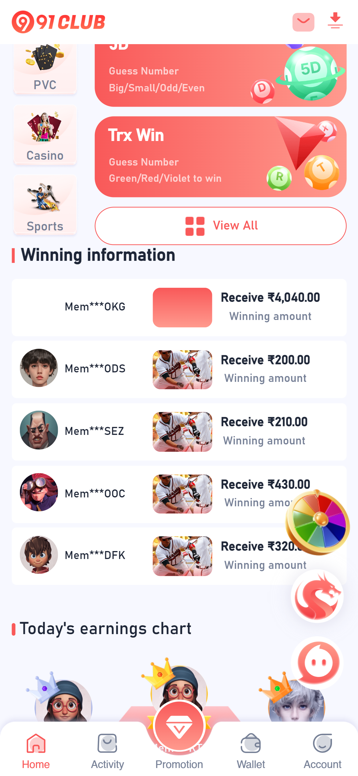 91 Club - Play Color Trading, Get Bonuses and Withdraw Funds